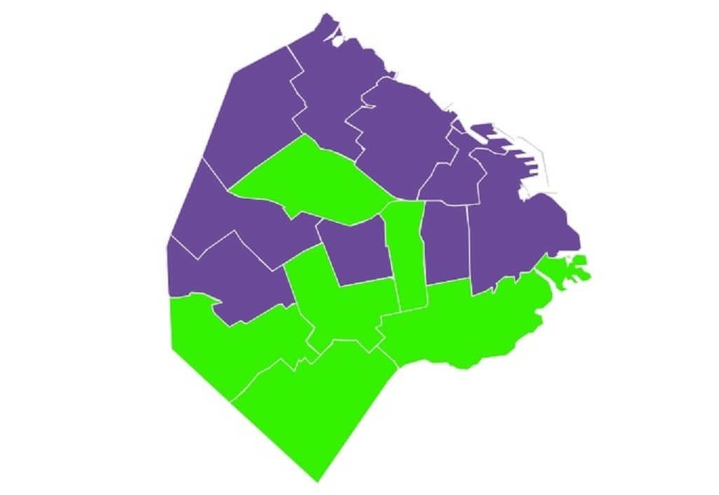 Elecciones en CABA: cómo quedó el mapa, según el voto en cada comuna ...